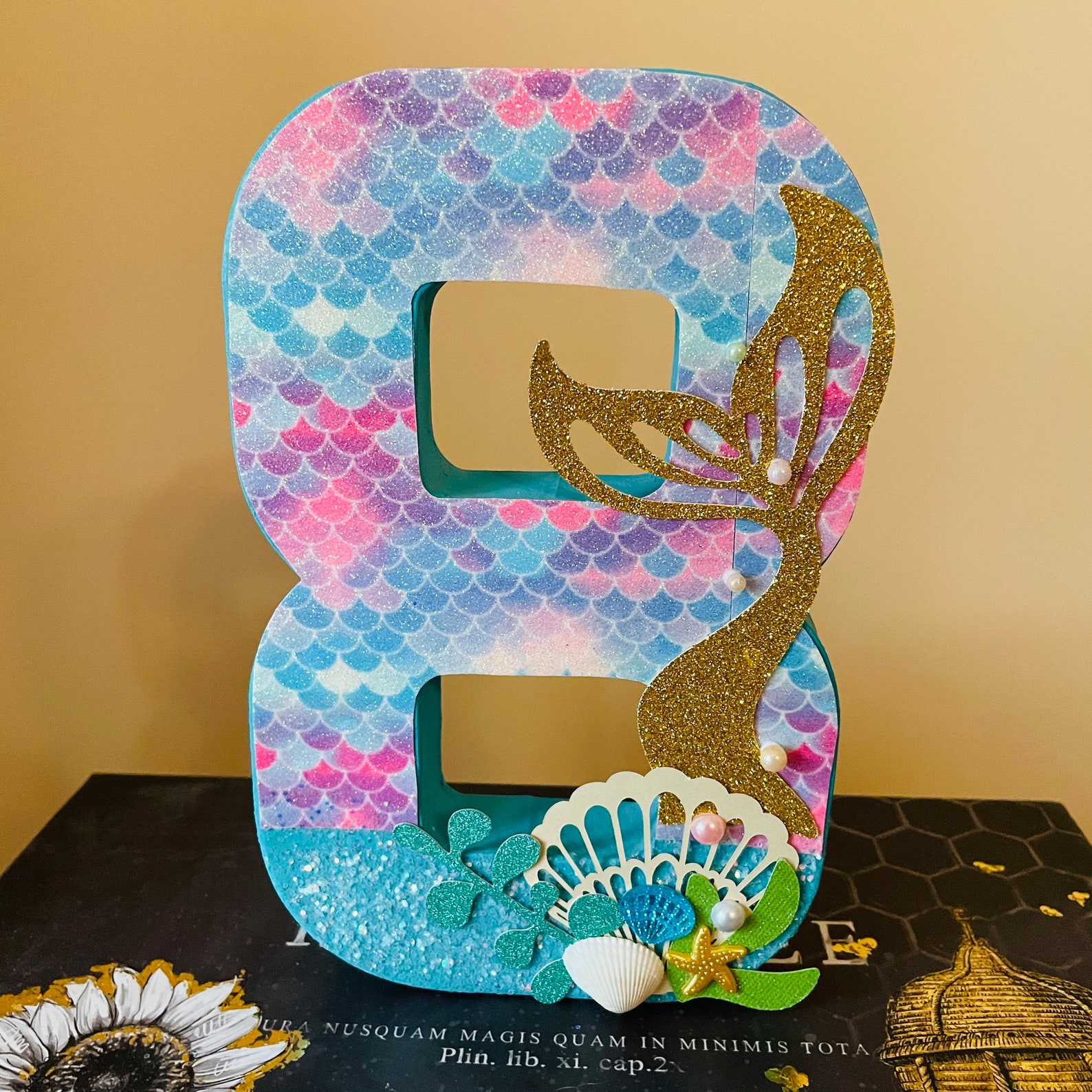Mermaid Birthday Mermaid Number Birthday Number Mermaid - Etsy