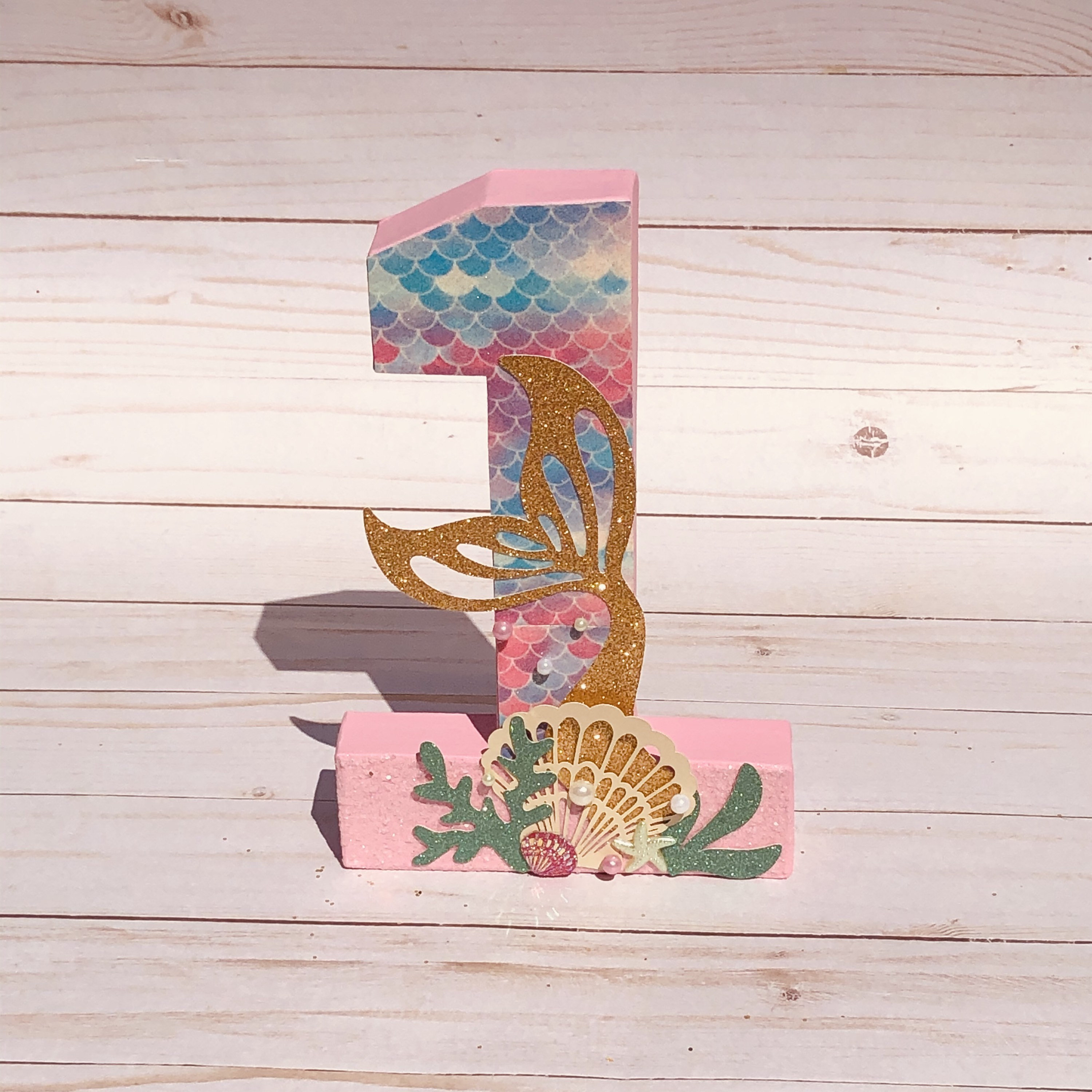 Mermaid Birthday Mermaid Number Birthday Number Mermaid - Etsy