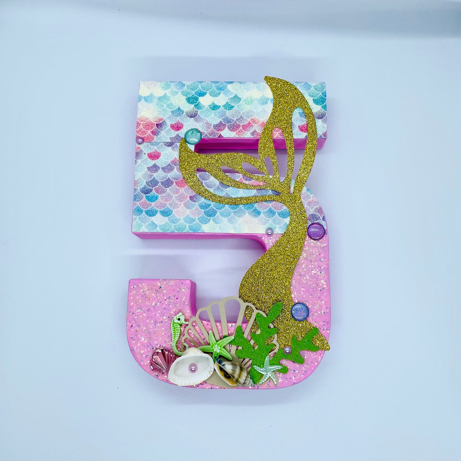 Mermaid Birthday Mermaid Number Birthday Number Mermaid - Etsy
