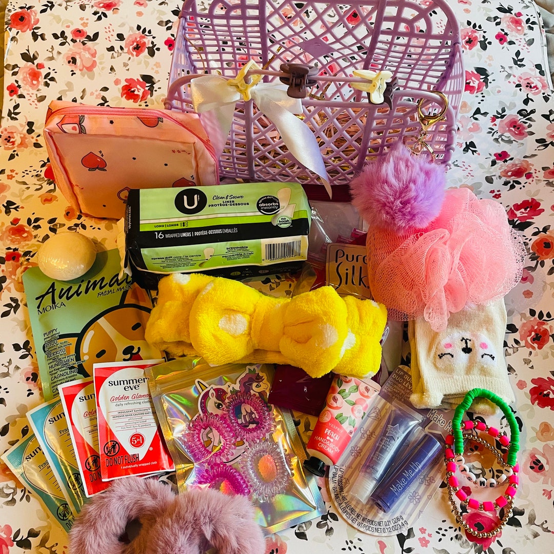 First Period Gift Basket, First Flo Care Package, Period Care Basket ...