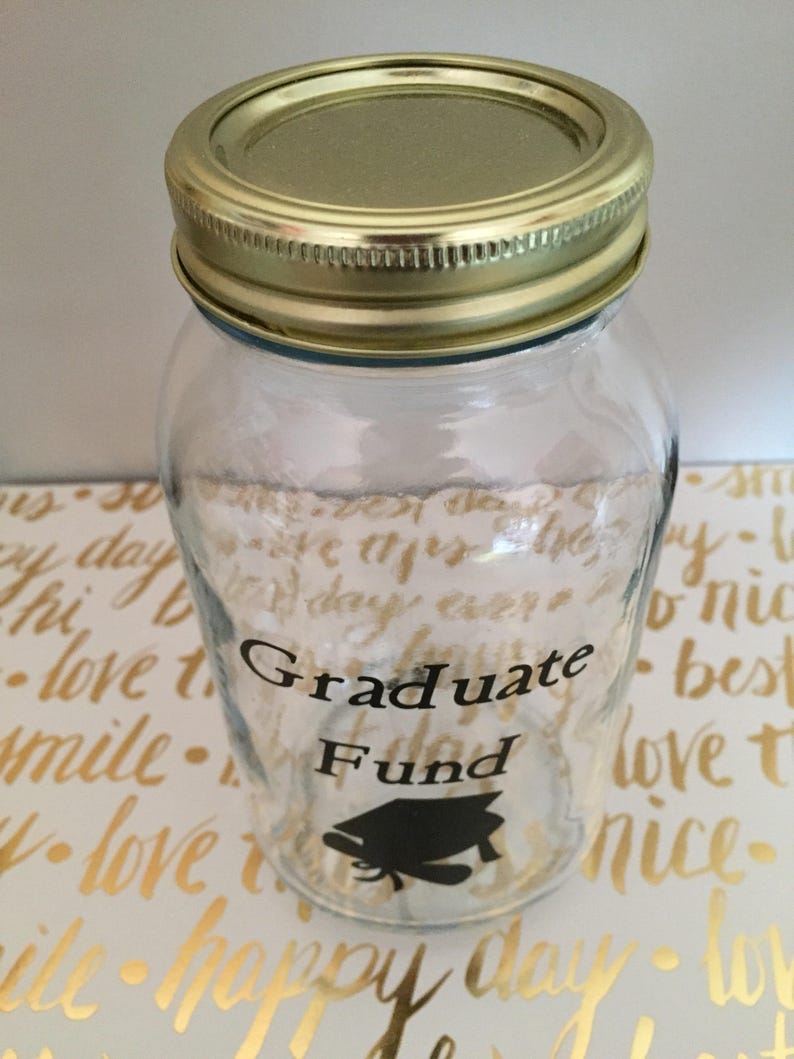 Personalized Graduation Mason Jar: Fund or Memory Jar - Etsy