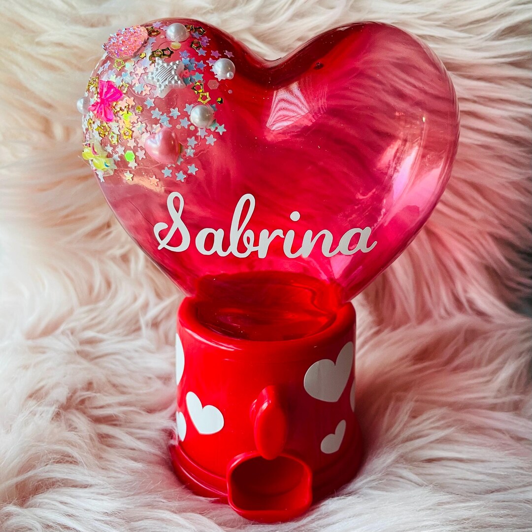 Valentine Candy Dispenser, Valentine Dispenser, Heart Dispenser ...