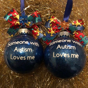 Autism Awareness Ornament, Christmas Ornament, Awareness Ornament ...