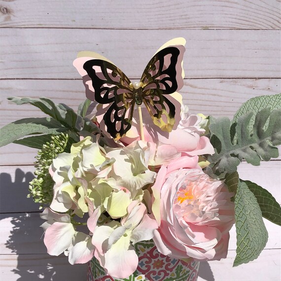Butterfly Decor Butterfly Centerpiece Picks Butterfly Party | Etsy