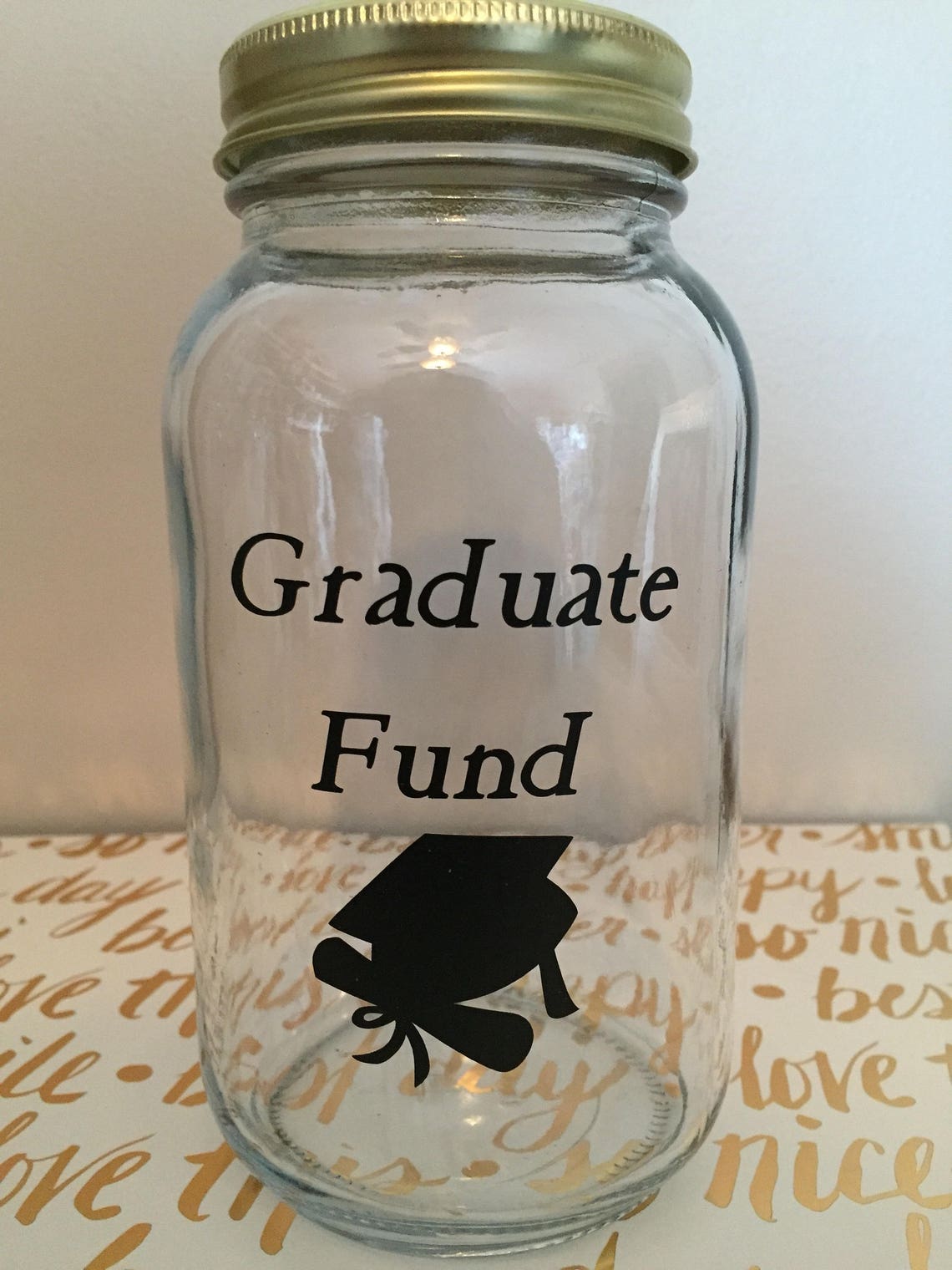 Graduation Mason Jar Graduation Fund Jar Graduation Gift - Etsy