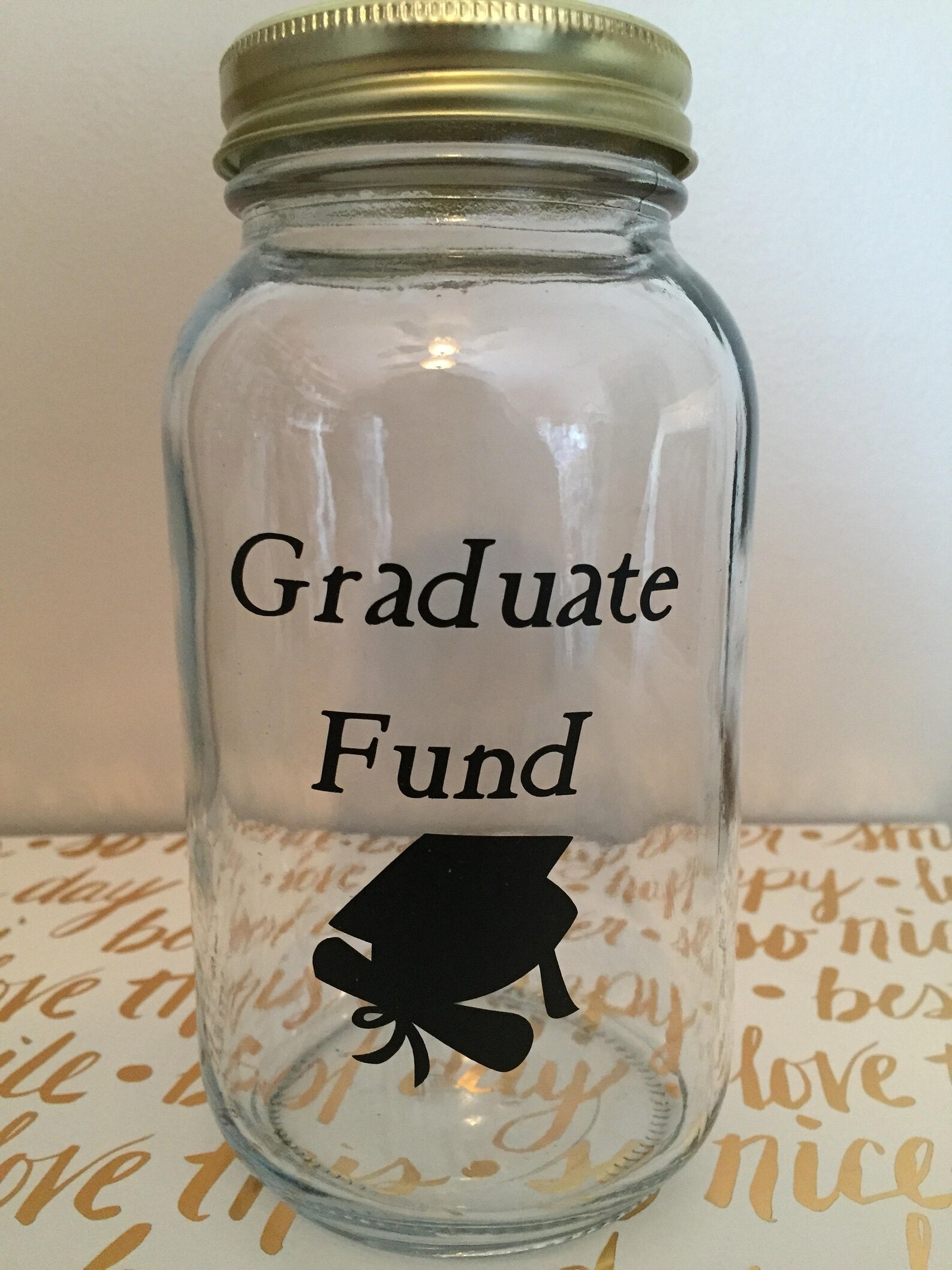 Graduation Mason Jar Graduation Fund Jar Graduation Gift - Etsy