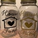 House Fund Jar, Memory Jar, Money Jar, Treasure Jar, Home Savings Jar ...