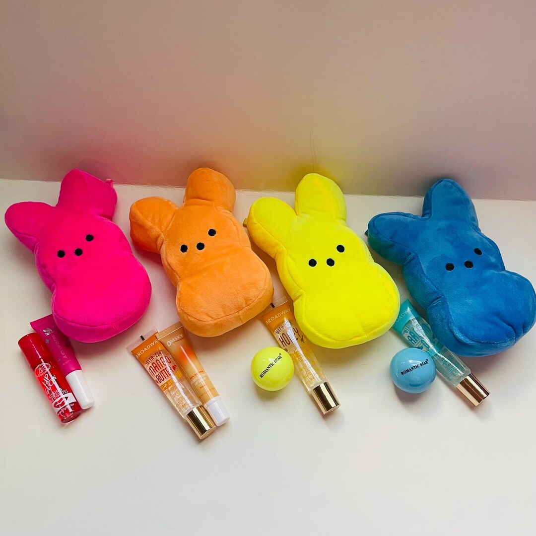 Peep Stuffer, Plush Peep With Lip Gloss, Easter Basket Stuffer, Peep ...