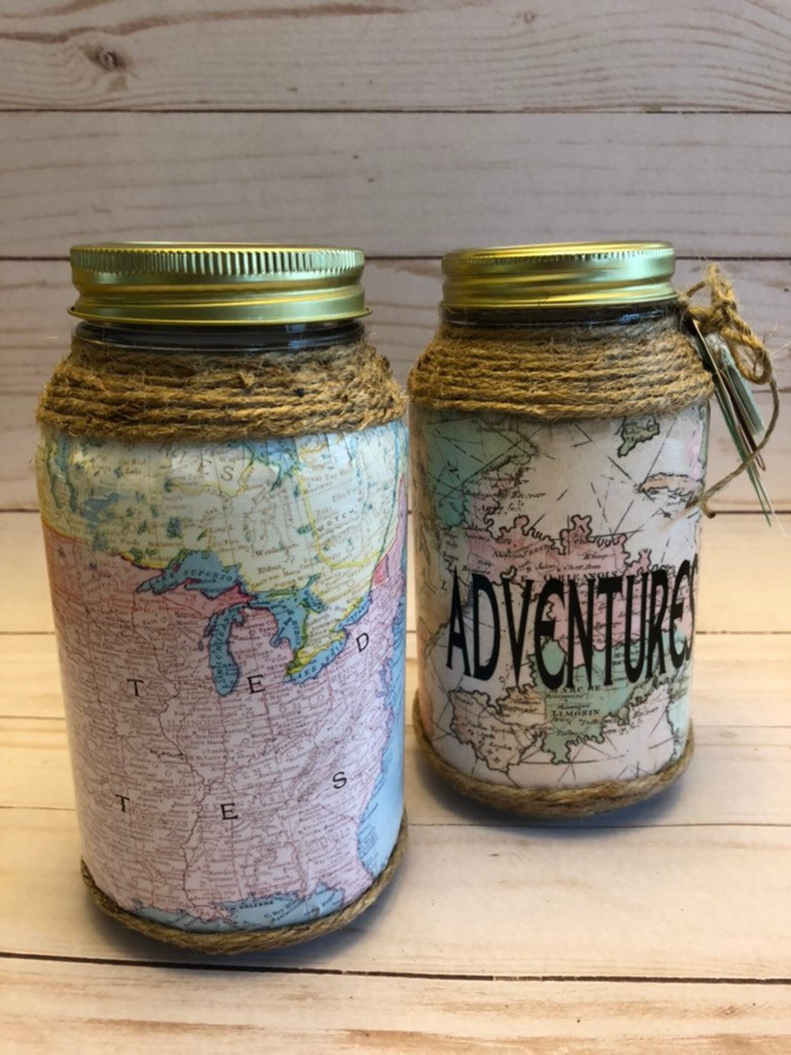 Adventure Fund Jar Memory Jar Adventure Stash Globe Jar - Etsy