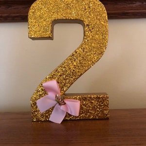Second Birthday, Pink and Gold Number Two, Pink and Gold 2nd Birthday ...