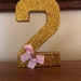 Second Birthday, Pink and Gold Number Two, Pink and Gold 2nd Birthday ...