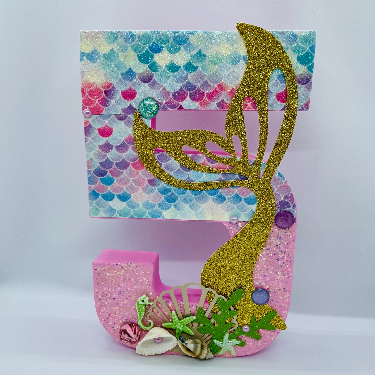 Mermaid Birthday Mermaid Number Birthday Number Mermaid - Etsy