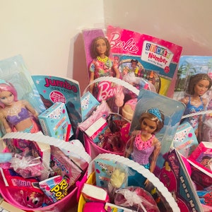 Birthday Basket, Barbie Girls Gift Basket, Girl Gift Basket, Birthday ...