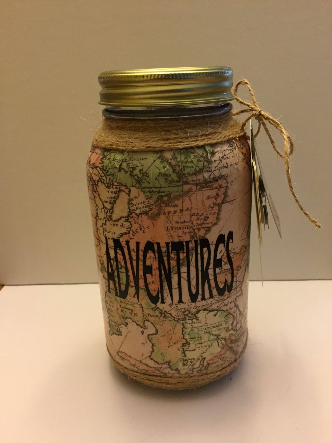 Adventure Fund Jar Memory Jar Adventure Stash Globe Jar - Etsy