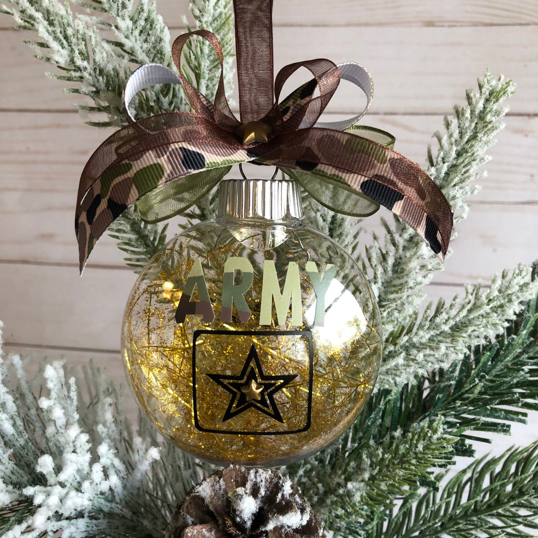 Personalized US Army Ornament: Military Service Member Gift - Etsy