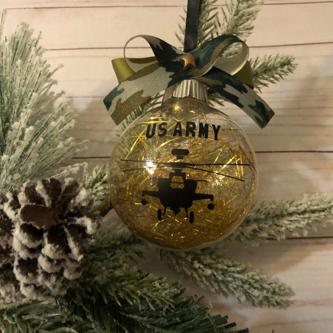 Army Ornament Service Member Ornament US Military Ornament - Etsy