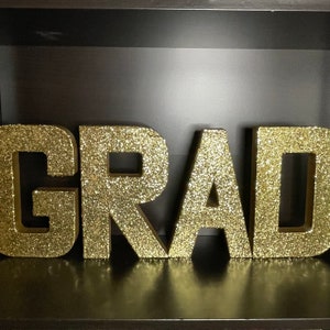 GRADUATION Letters Set of Four, GRAD Letters, Graduation 2025, Grad ...