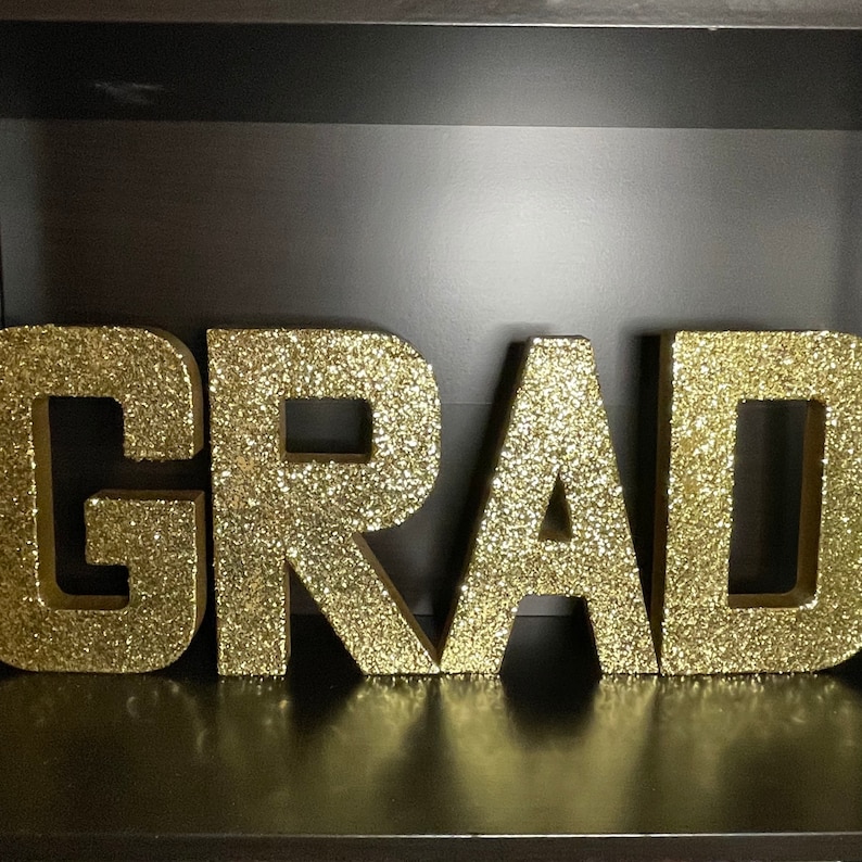 GRADUATION Letters Set of Four GRAD Letters Graduation 2022 - Etsy