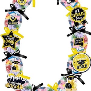 Graduation Gift, Graduation Candy Leis, Candy Necklace, Birthday Candy ...