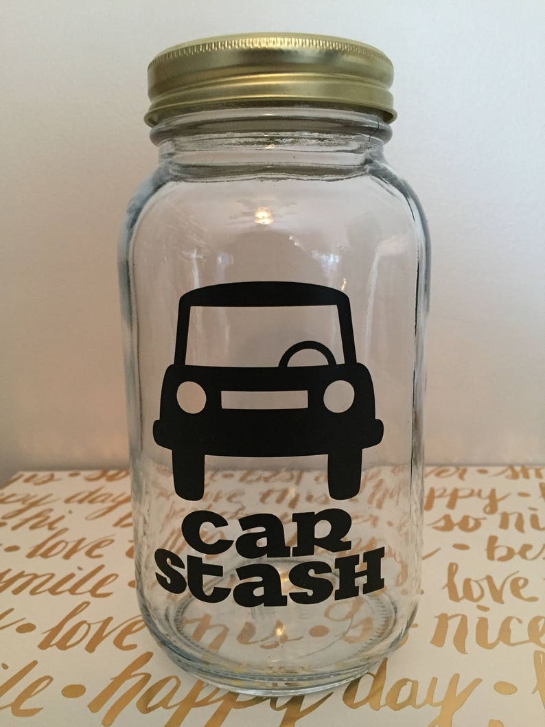 Car Fund Jar, Mason Jar, Money Jar, Treasure Jar, Memory Jar, Car ...