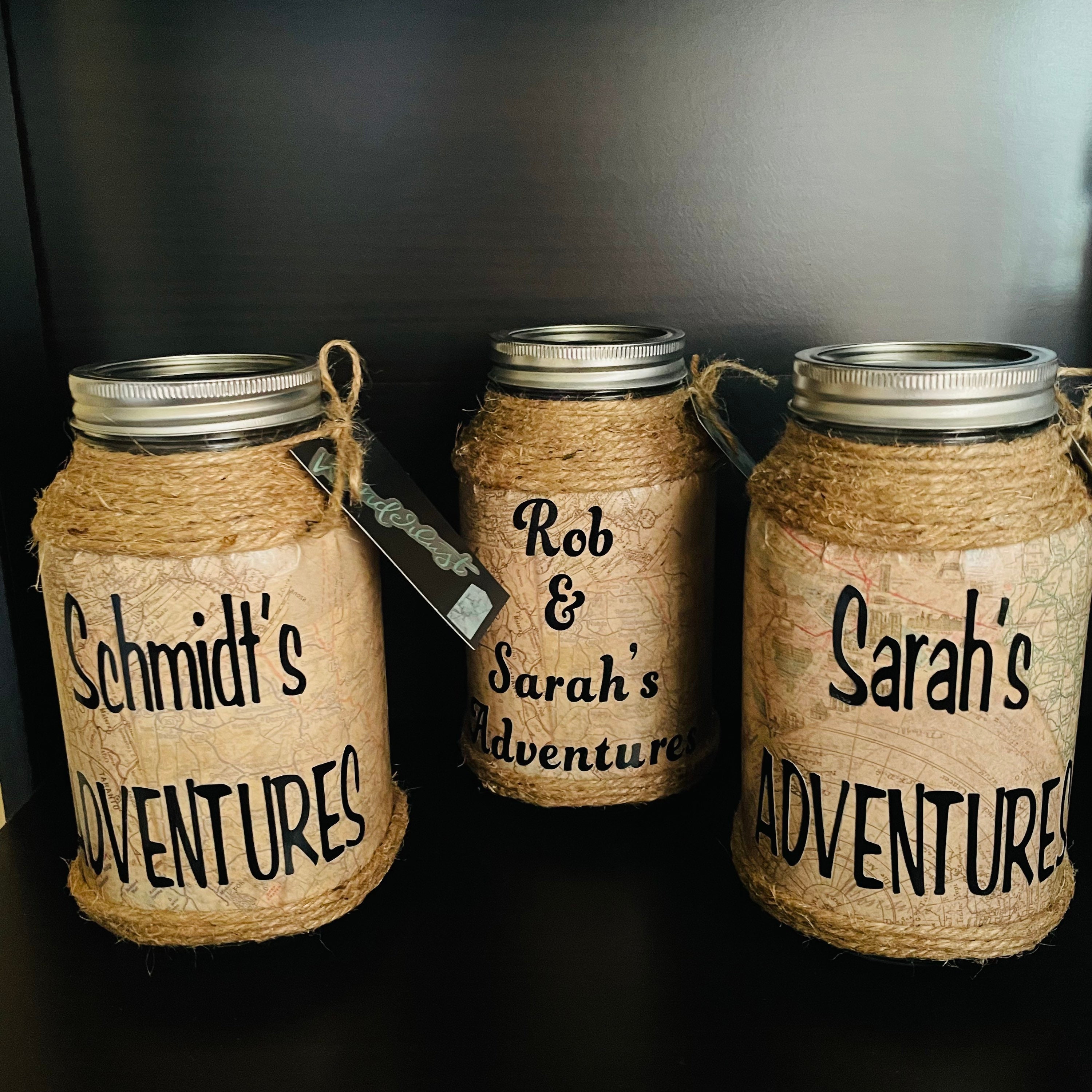 Adventure Fund Jar Memory Jar Adventure Stash Globe Jar - Etsy