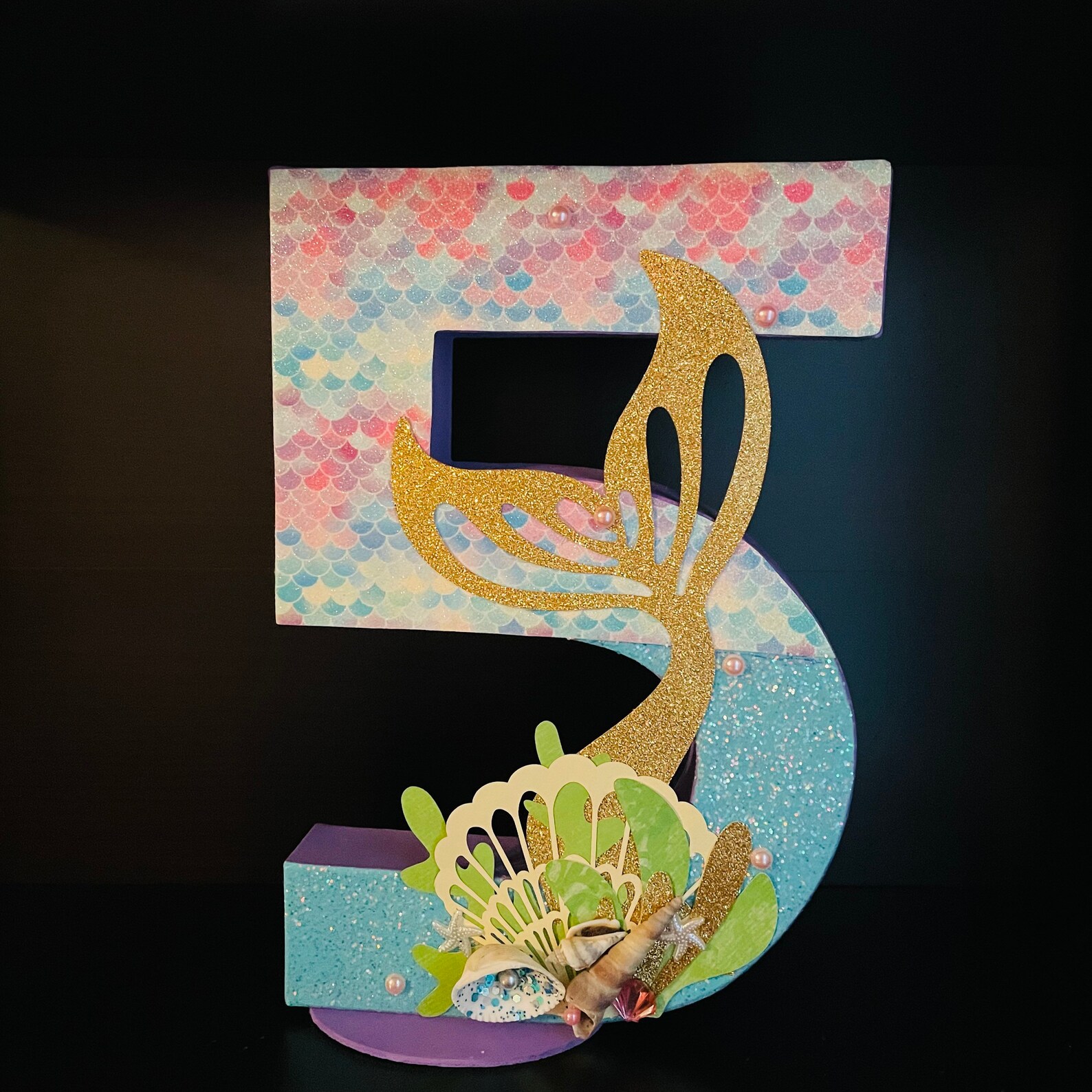 Mermaid Birthday Mermaid Number Birthday Number Mermaid - Etsy