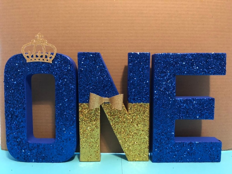 Baby Boy Birthday Number, Birthday Prince Number One, Royal Blue First ...