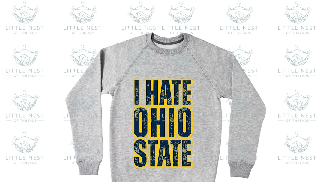 I Hate Ohio State Digital File - Etsy