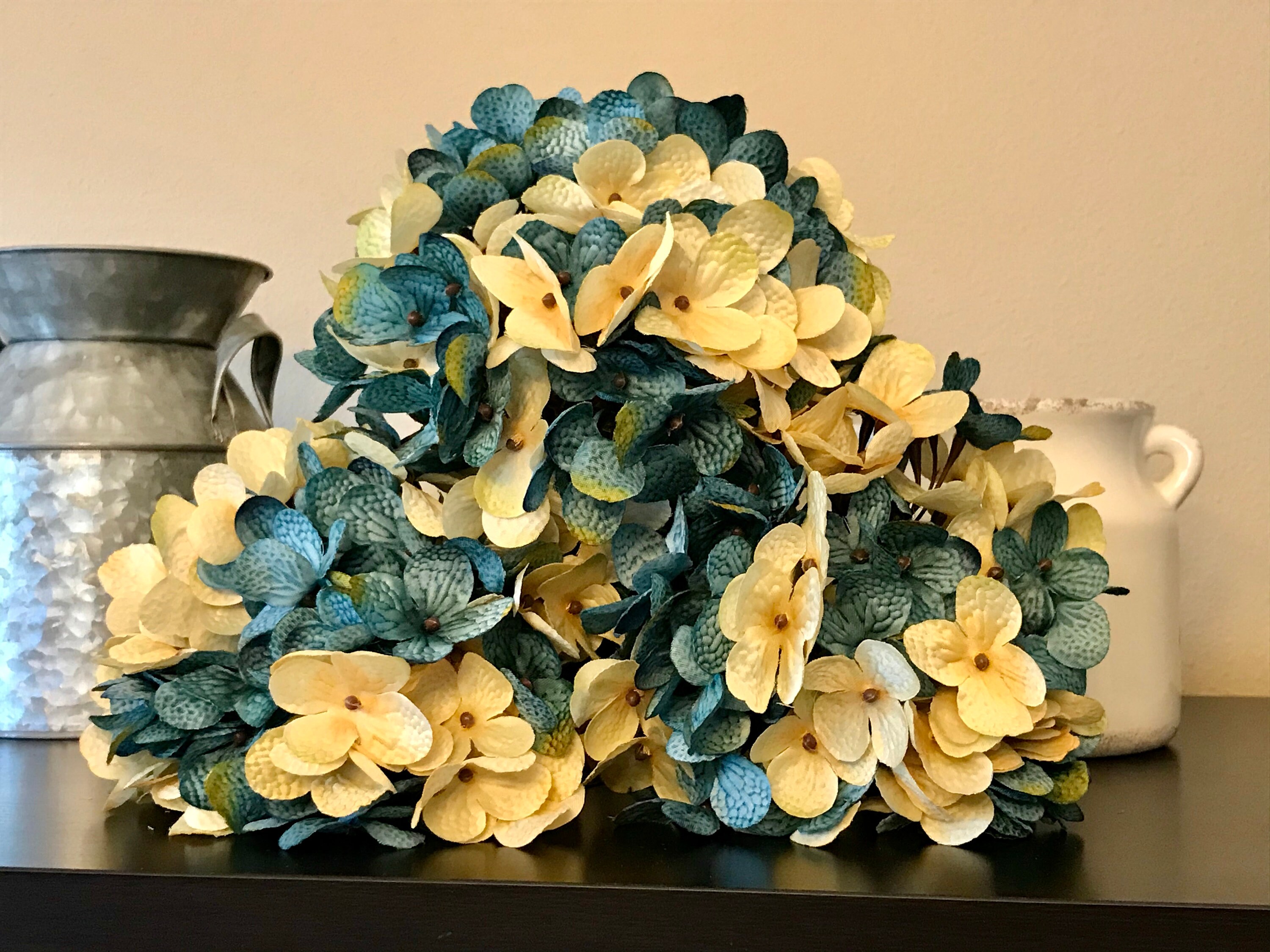 Hydrangea Floral Arrangement Spring Floral Decor Multi-Color | Etsy