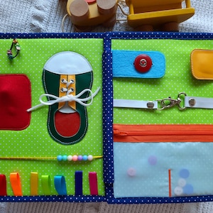 Felt Quiet Book Toddler, Montessori Book, Travel Busy Book, Soft Fabric ...