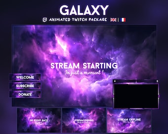 Astro Space Animated Stream Package/transition/stream Overlay/panels ...