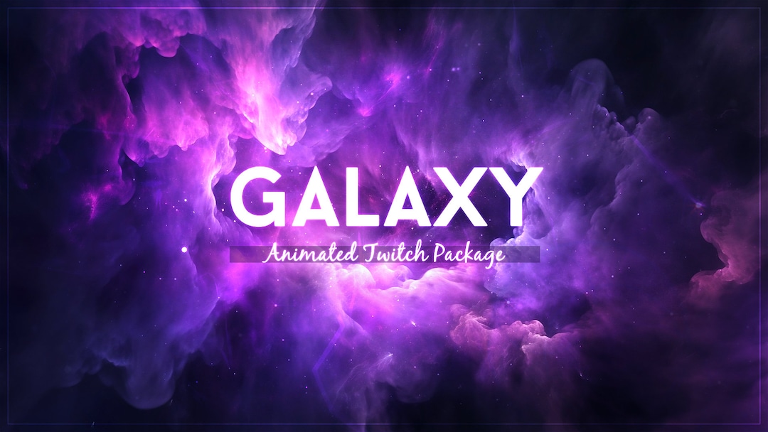 ANIMATED PACKAGE Galaxy perfect Loop Galaxy Stream Overlay - Etsy