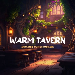 Warm Tavern Twitch Animated Package Scenes for Streamers - Etsy
