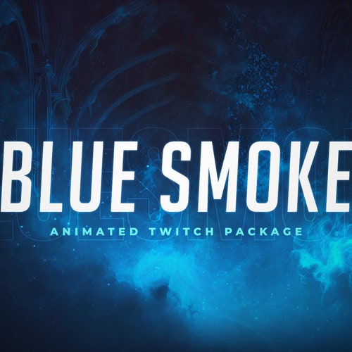 Blue Neon Twitch Overlay Package Minimal Blue Neon Twitch - Etsy