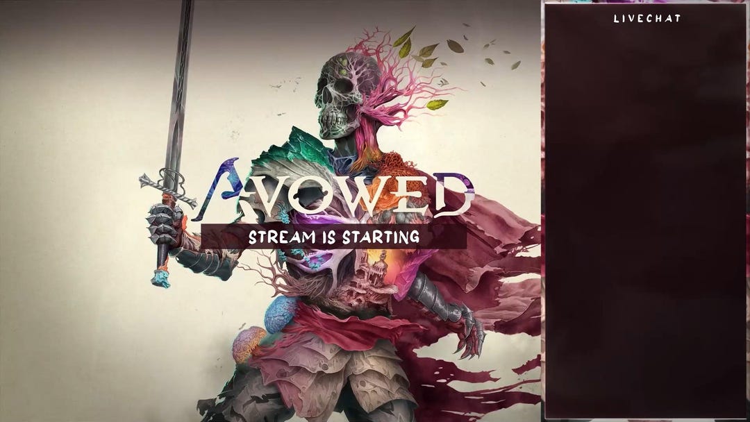 Avowed Game Avowed Stream Launch Twitch Starting Scene - Etsy