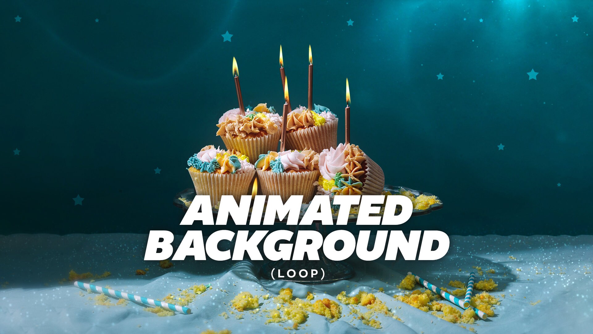 Animated Birthday Cupcakes