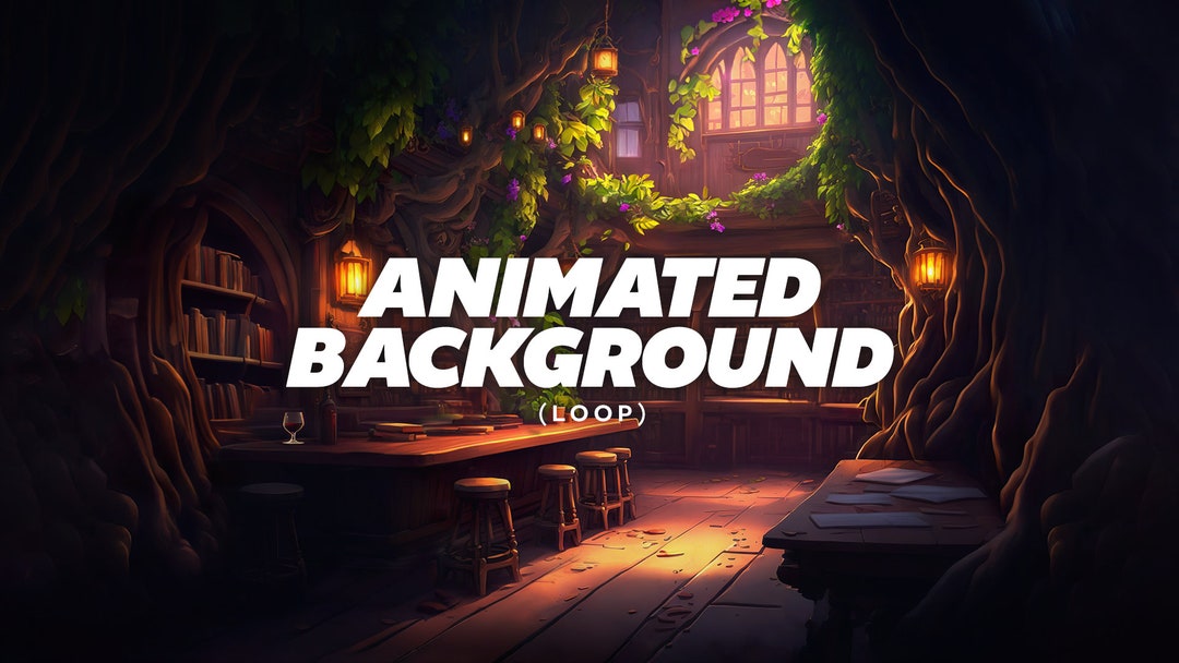 ANIMATED BACKGROUND Warm Tavern perfect Loop Vtuber - Etsy