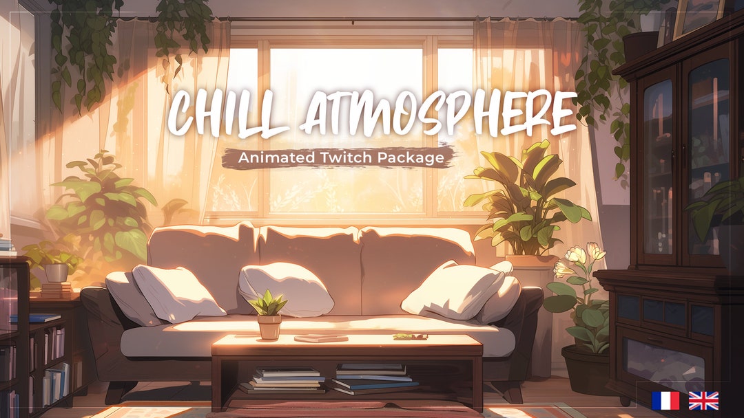 Chill atmosphere Twitch Animated Package Scenes for - Etsy France