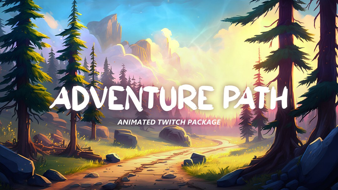 Adventure Path Twitch Animated Package Scenes for - Etsy