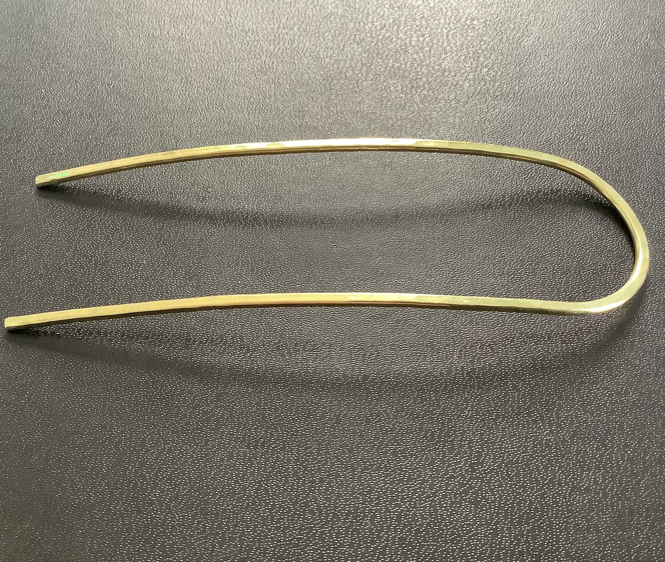 Hair Pin Golden Curved Arc Brass Hair Fork,pin Bun Pin. 3 Sizes Simple ...