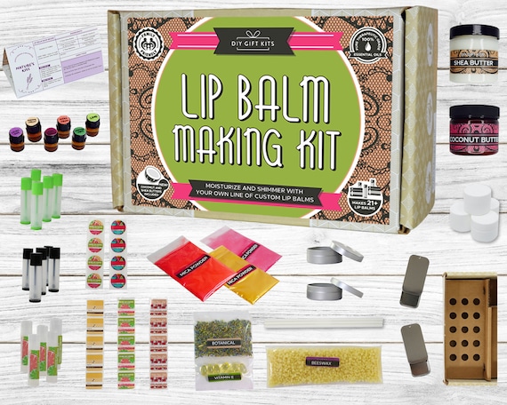 Diy Lip Balm Kit Deluxe 77 Piece Set With Filling Tray Etsy