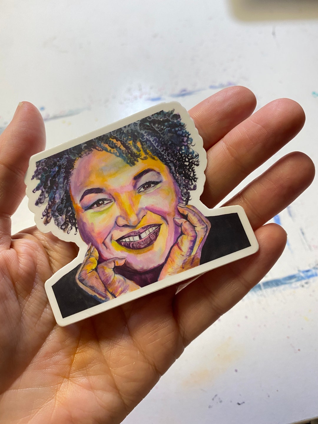 Stacey Abrams Vinyl Sticker - Etsy