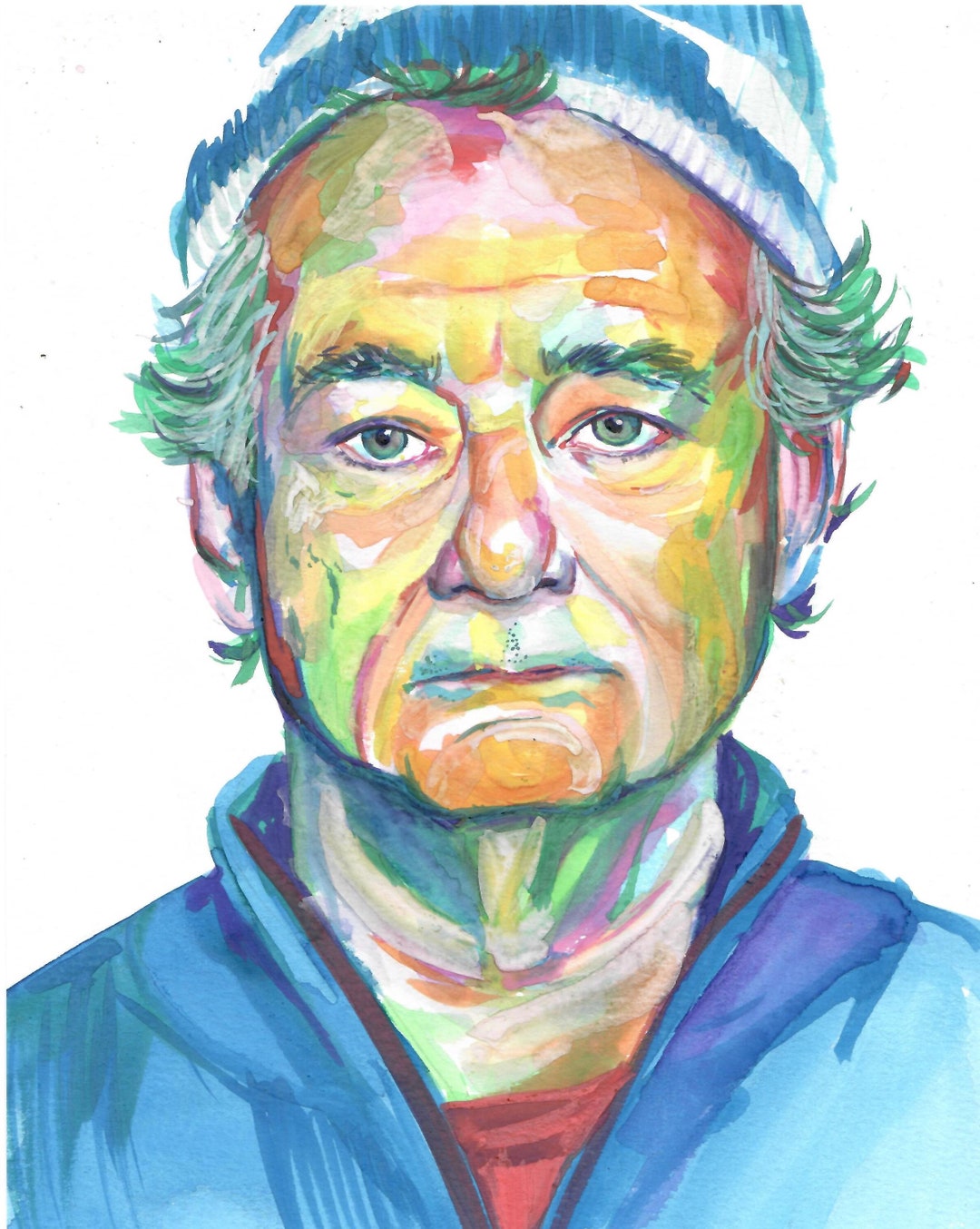 Bill Murray Watercolor Print - Etsy
