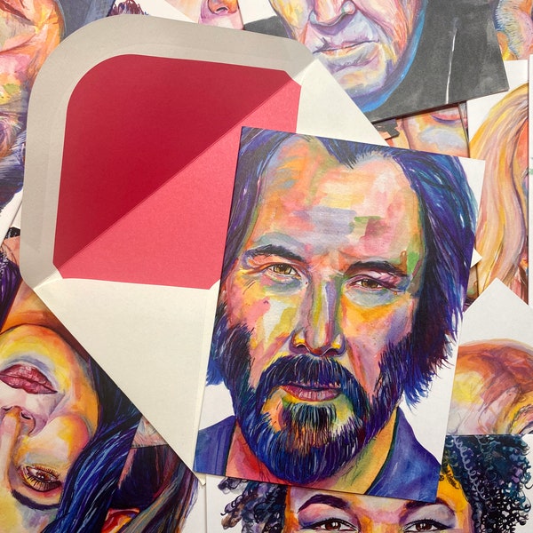 Keanu Reeves Card - Etsy