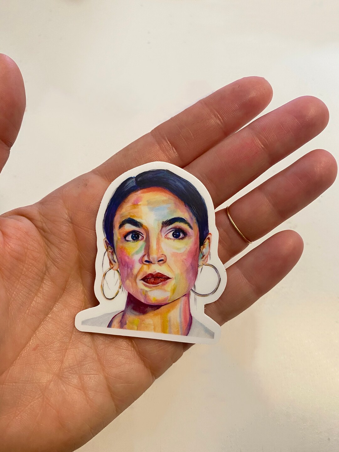 AOC (alexandria Ocasio-cortez) Vinyl Sticker - Etsy