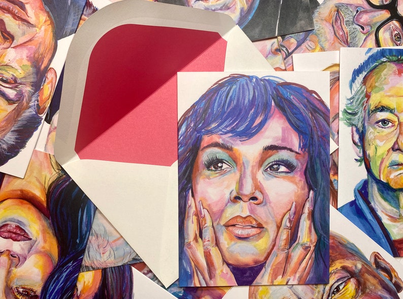 Lizzo Watercolor Portrait Blank Greeting Card - Etsy