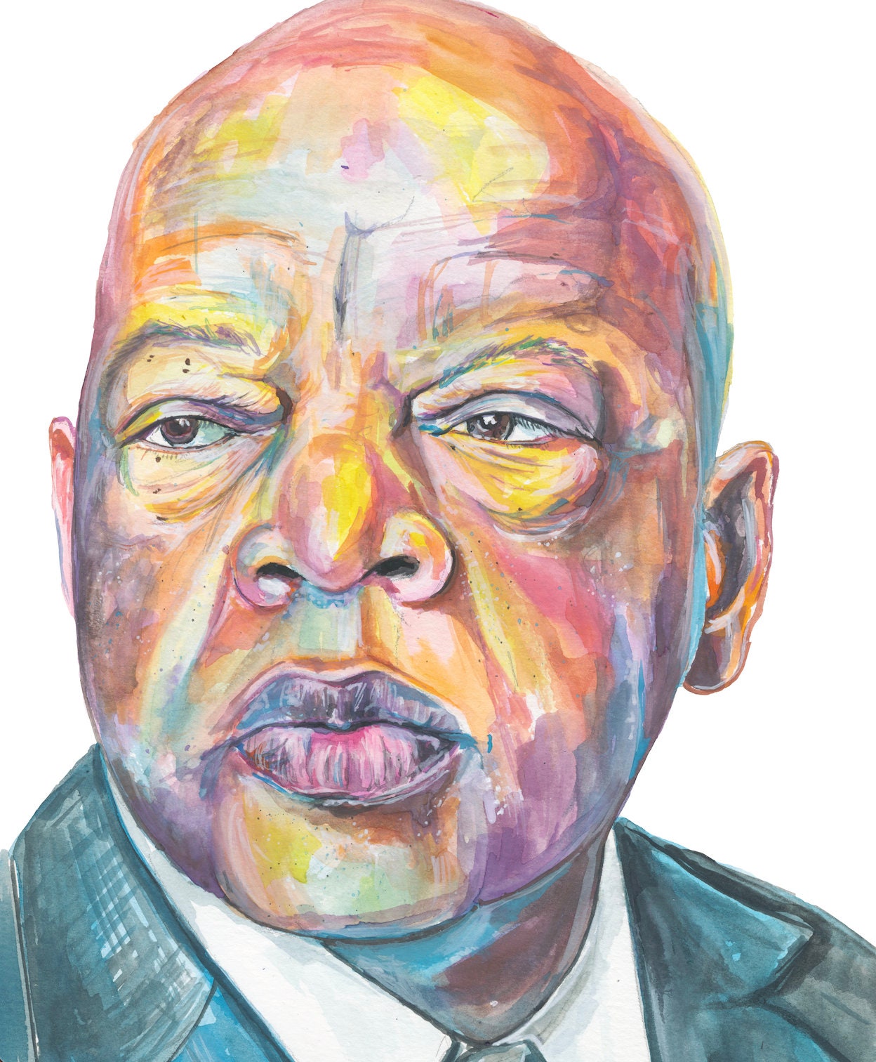 John Lewis Watercolor Print - Etsy