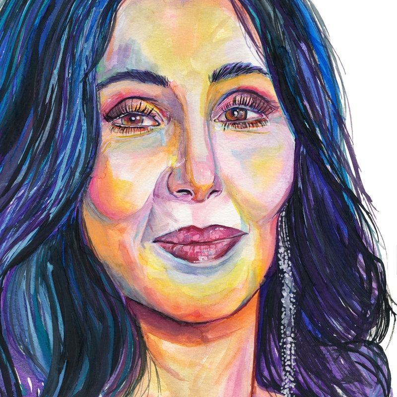 Cher Art Print - Etsy