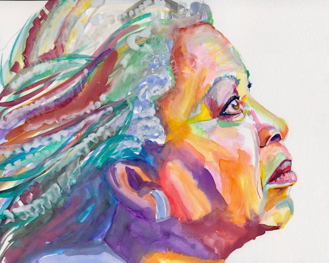 Toni Morrison Watercolor Print - Etsy