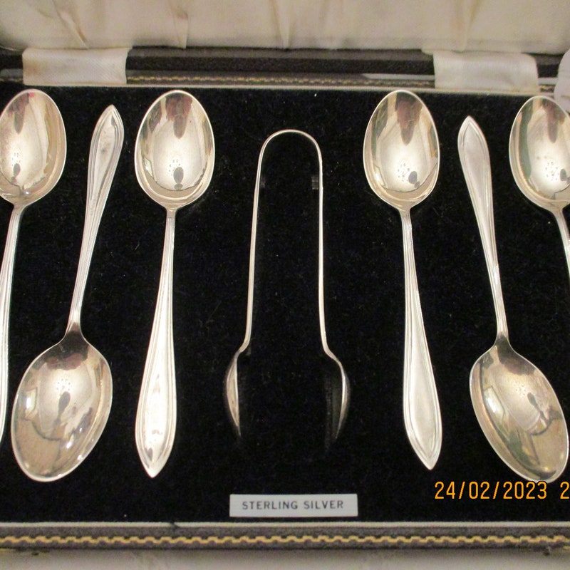 Solid Silver Silverware Set - Etsy